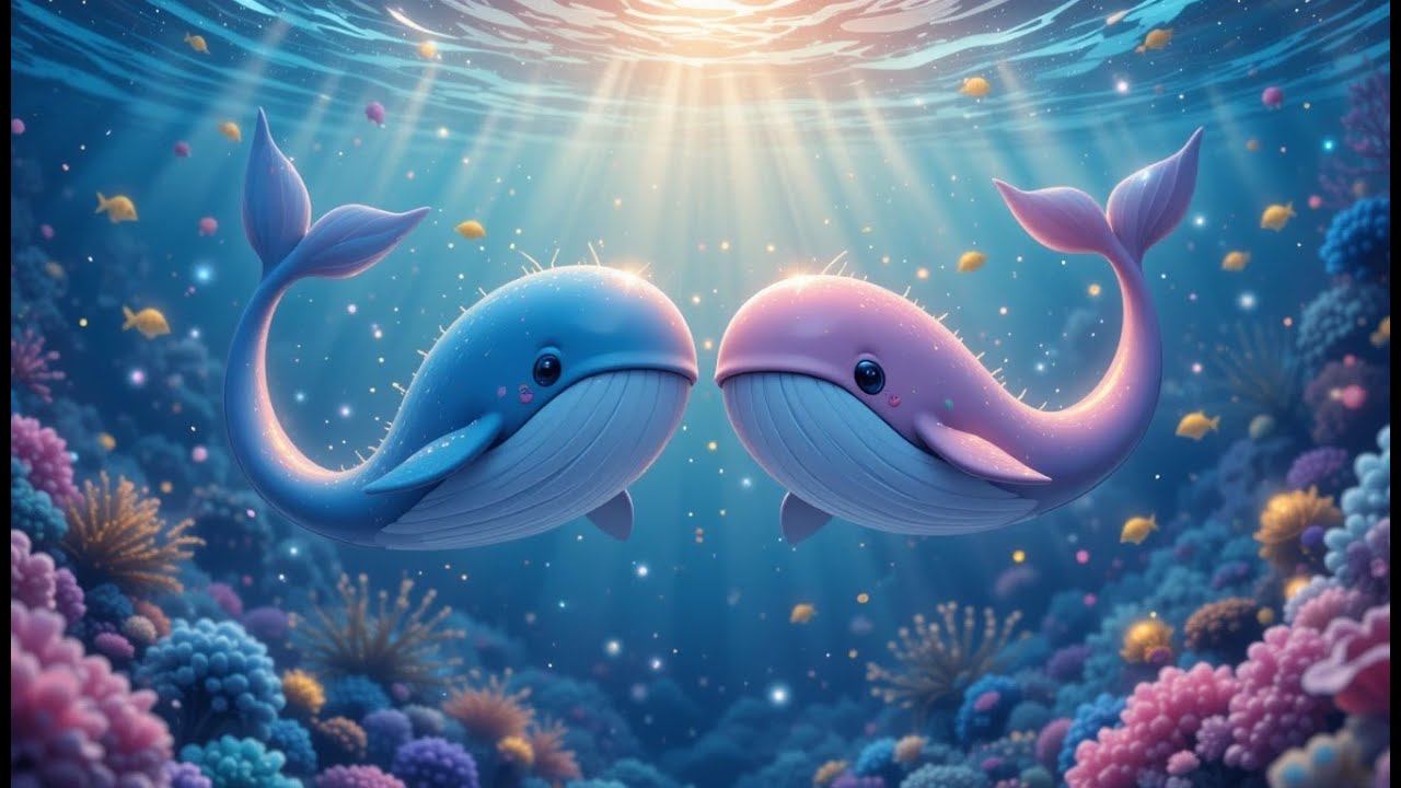 Whales Go Dancing Under the Moon | Fun Ocean Song for Kids | Nursery ...