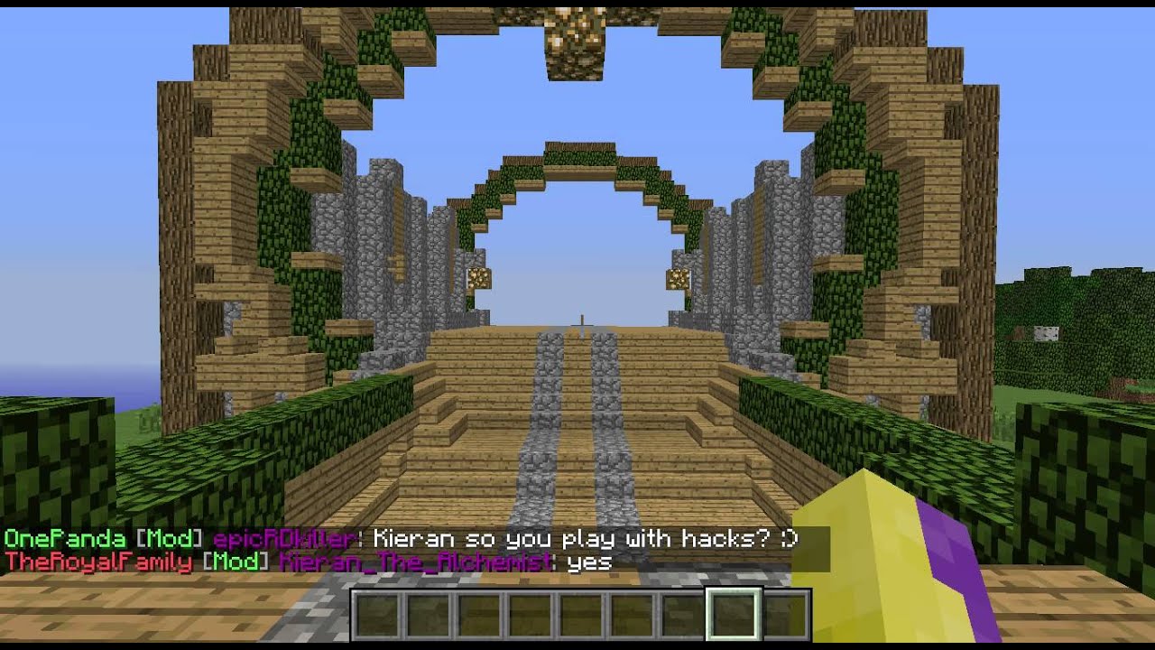 Minecraft Chapel Build - YouTube