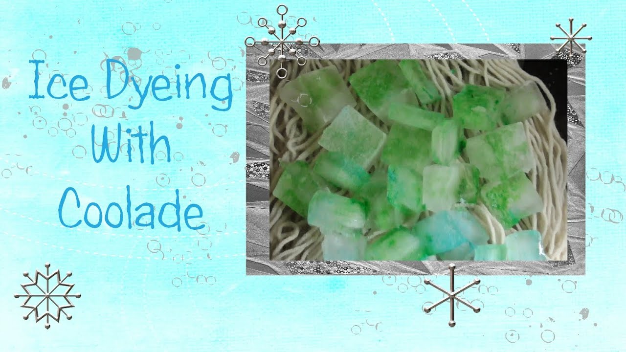 Trying Ice Dyeing With Coolade - YouTube