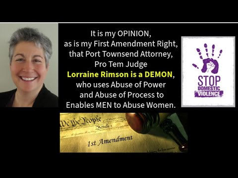 Pro Tem Judge, Court Commissioner Lorraine Rimson VIOLATES Victims ...