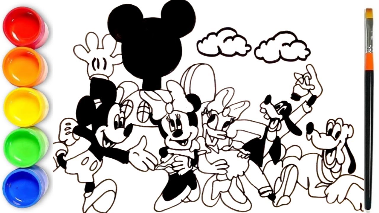 Mickey Mouse ClubHouse Drawing and Coloring | Mickey Mouse ClubHouse ...