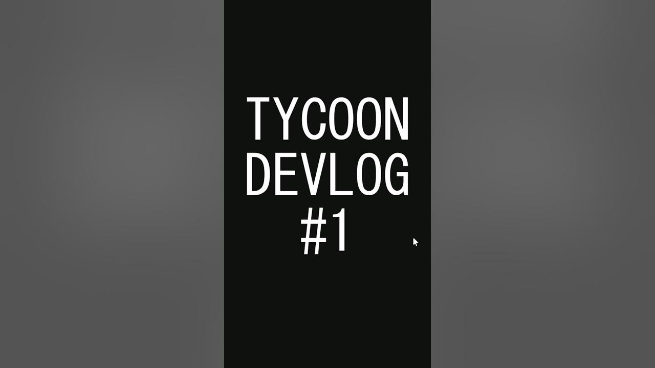 💸 TYCOON System In Roblox Studio! 1ST DEVLOG - YouTube