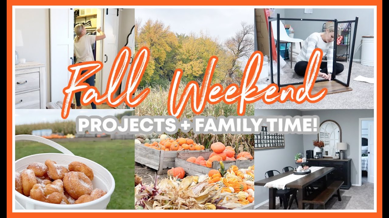 FALL WEEKEND 2021 | PROJECTS + FAMILY FUN! - YouTube