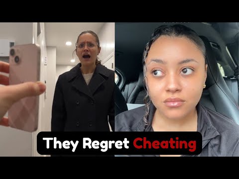 Wife CAUGHT  Cheating on Tinder-- Acts Surprised and Attempts to Stop Husband from Leaving