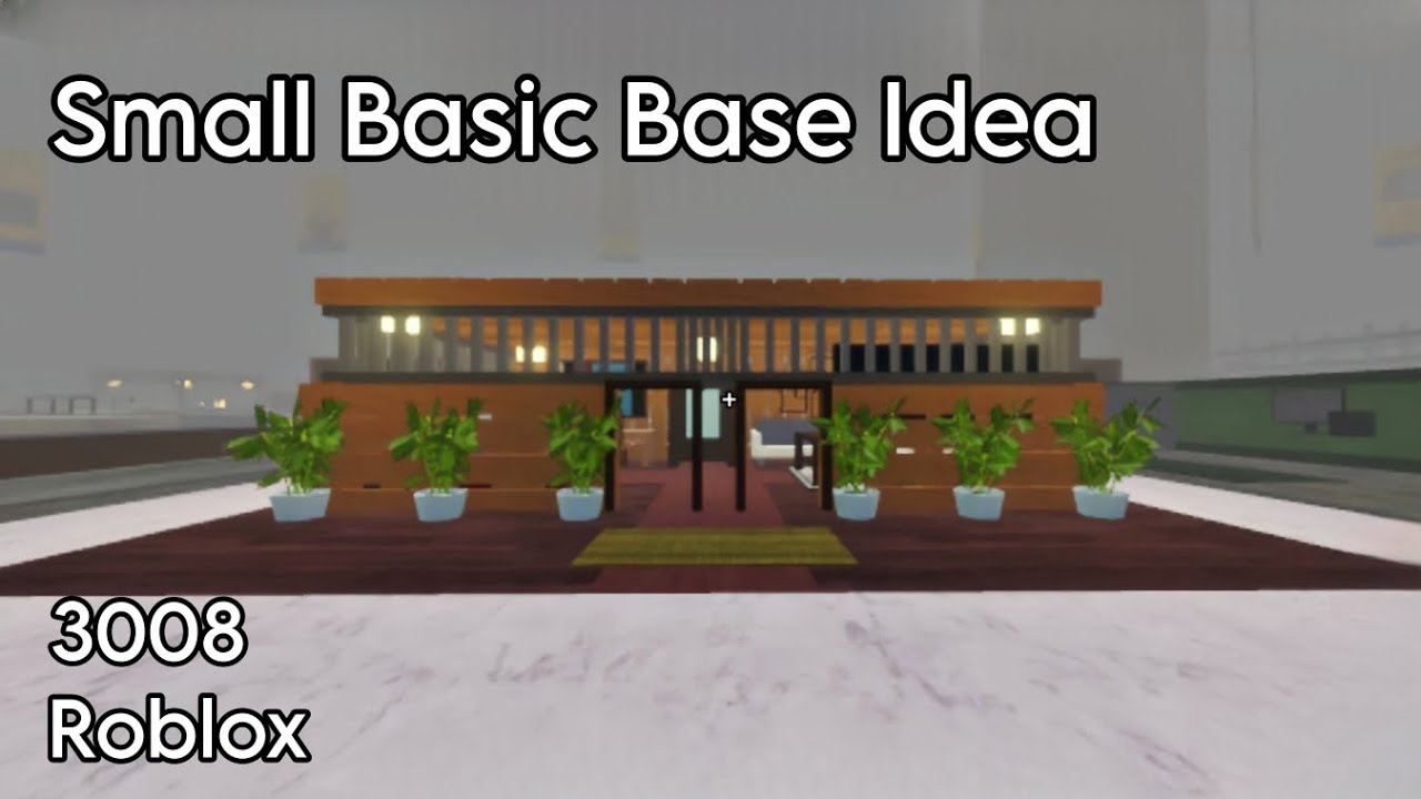 SMALL AND BASIC BASE IDEA FOR 3008 ROBLOX | MyelPlays - YouTube