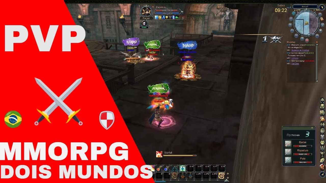 MMORPG Dois Mundos - PVP - Arena 3x3 e PK [Melhores Momentos do teste ...