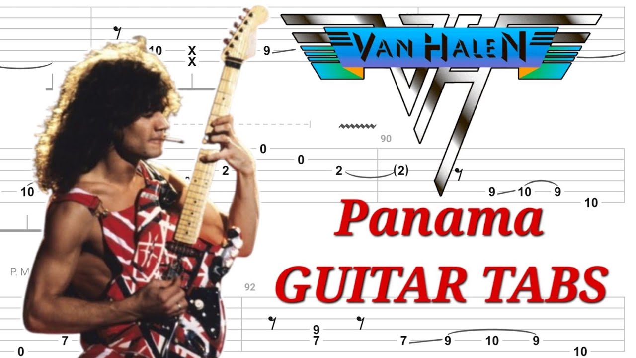 Van Halen - Panama GUITAR TABS | Cover | Tutorial | Lesson - YouTube