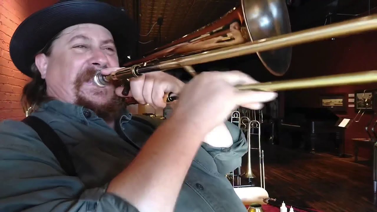 Mike Rinta tests a B.A.C. Trombone - YouTube