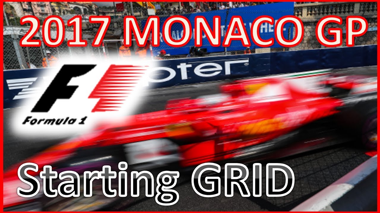 2017 F1 Monaco GP - Starting GRID Kimi Räikkönen Pole position (first ...