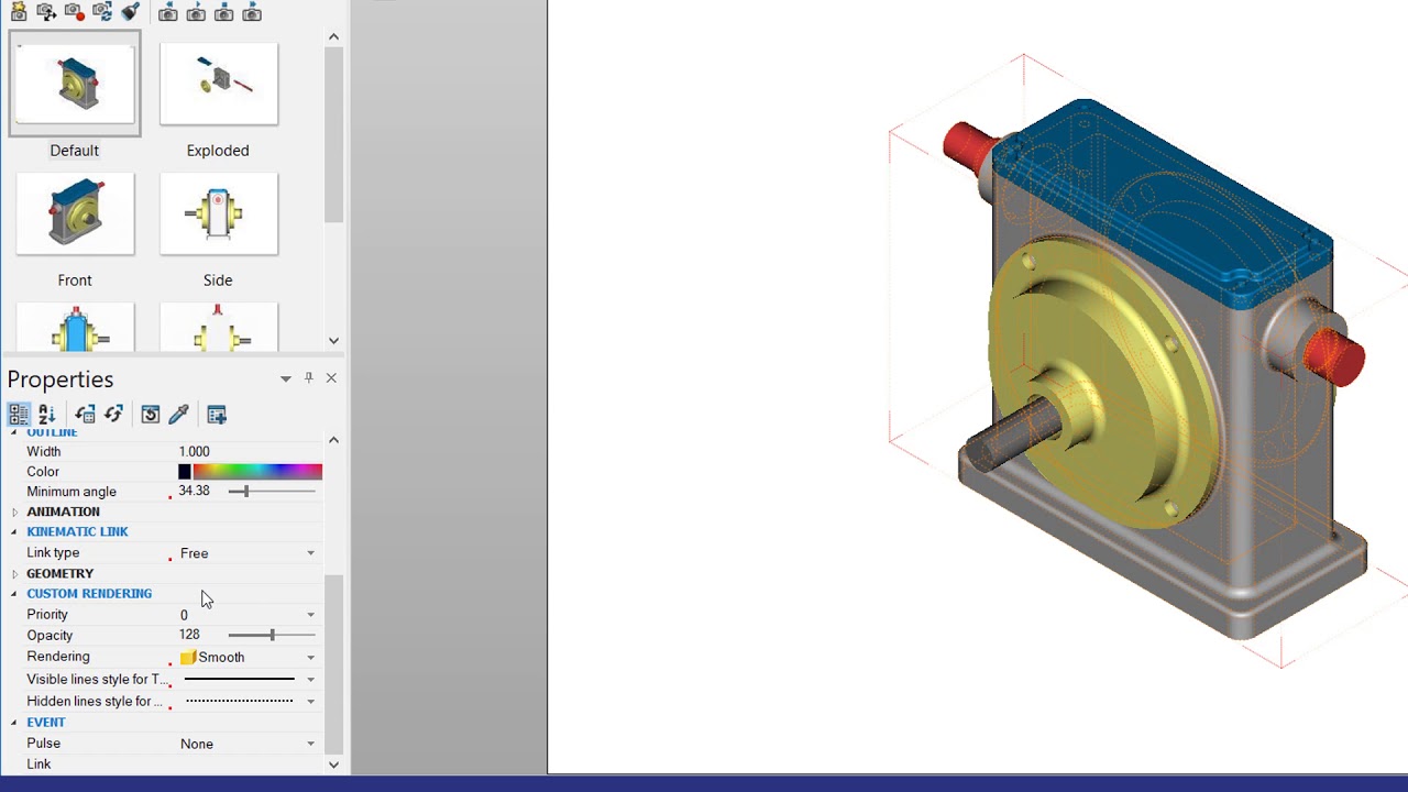 Solidworks Composer Custom Render Views Youtube