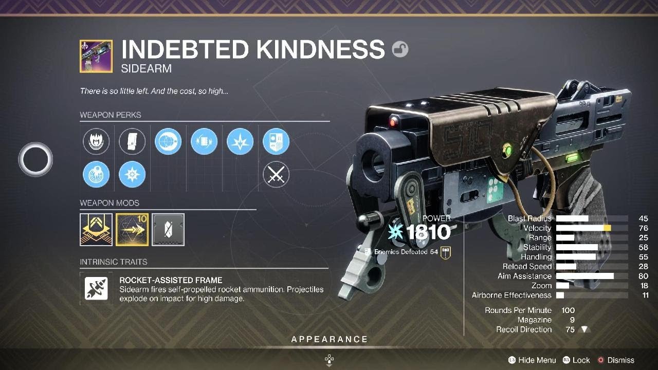 Destiny 2 - Indebted Kindness - Impulse Amp + Voltshot - YouTube