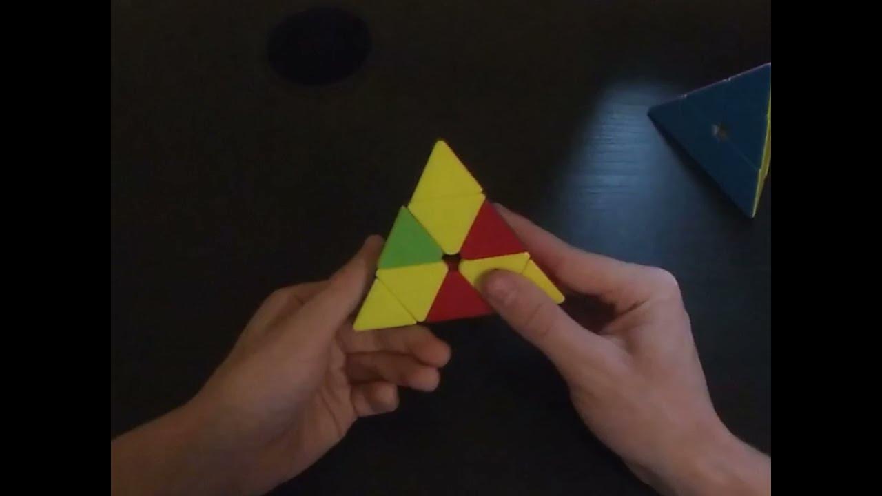 How To Solve A Pyraminx Beginner Method Tutorual - YouTube