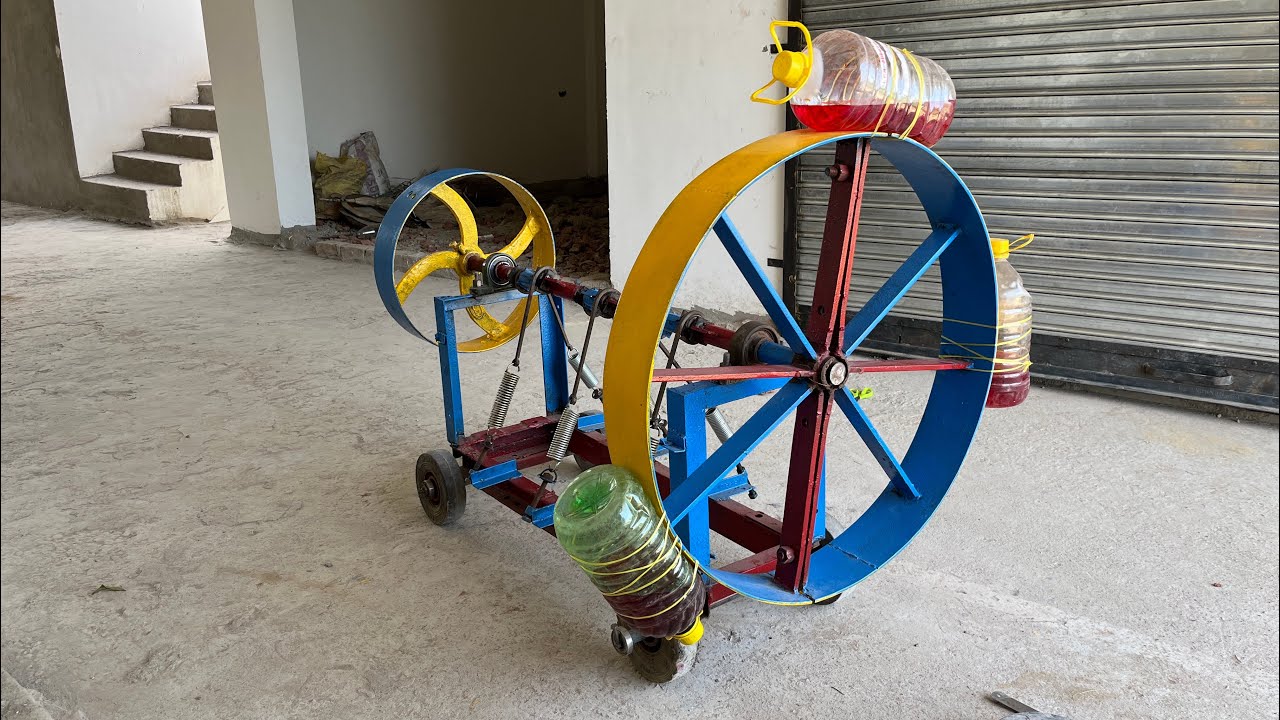 Testing of Perpetual motion machine with water bottle | Prototype ...