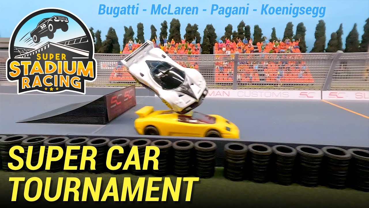 Super Car Tournament Stadium Jump Racing - YouTube