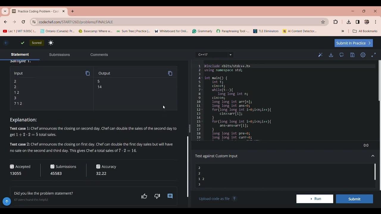 Starters 126 Division 4 (Rated): CODECHEF | SOLUTIONS | - YouTube