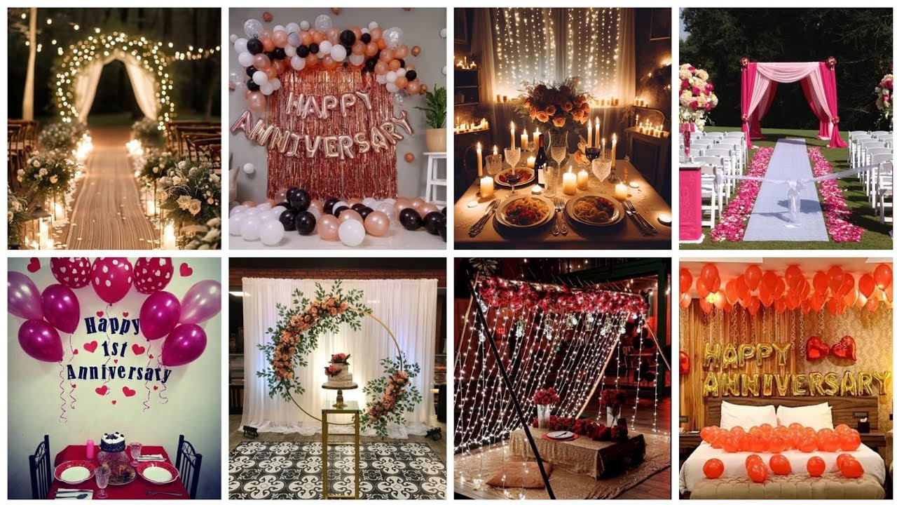 Beautiful First Anniversary Decorations | Home & Outdoor Wedding ...