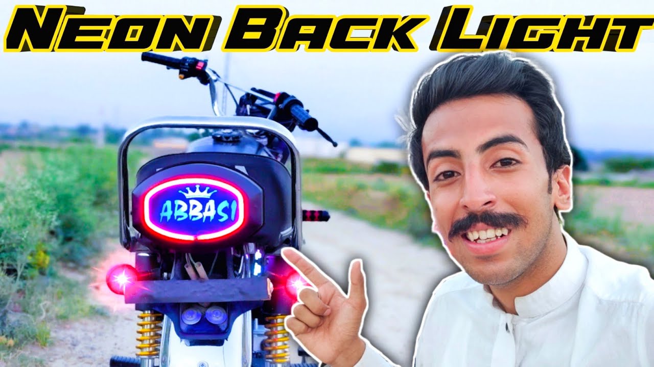 New Neon Backlight For Honda CG 125 😉|Modified Honda 125| - YouTube