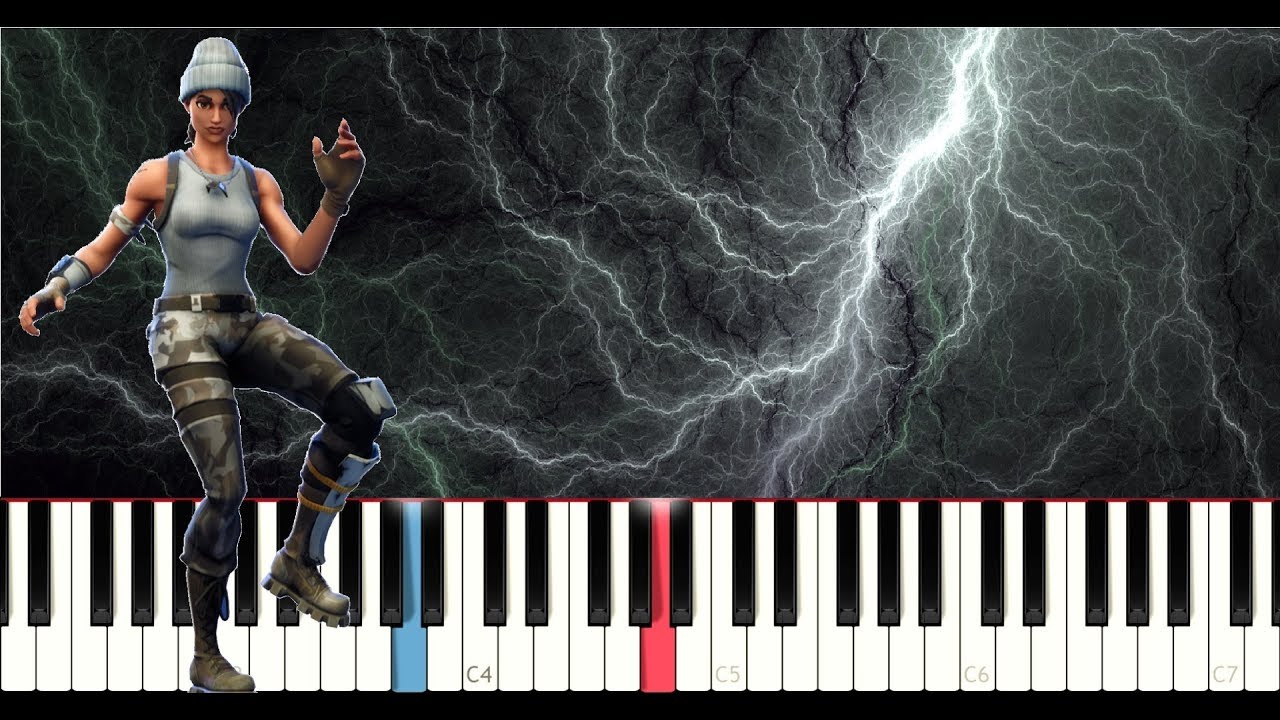 Fortnite - Electro Shuffle Dance (Piano Tutorial) - YouTube