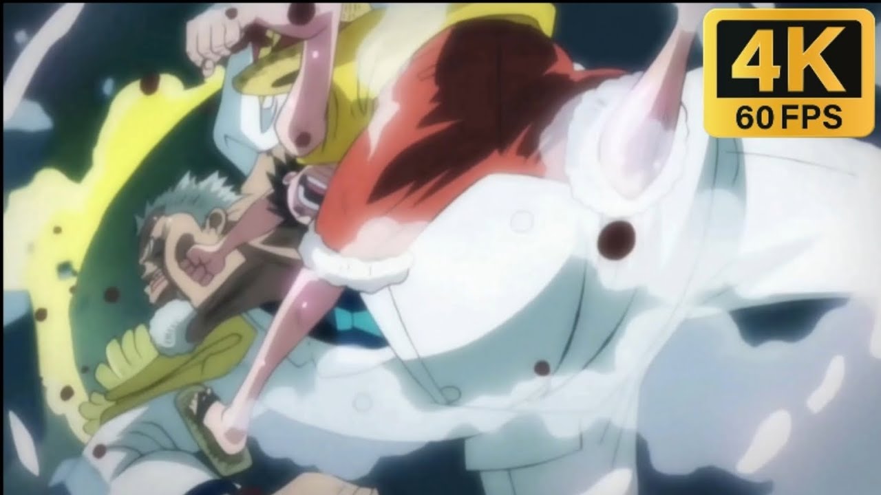 Luffy punches Garp [4K/60FPS] - YouTube