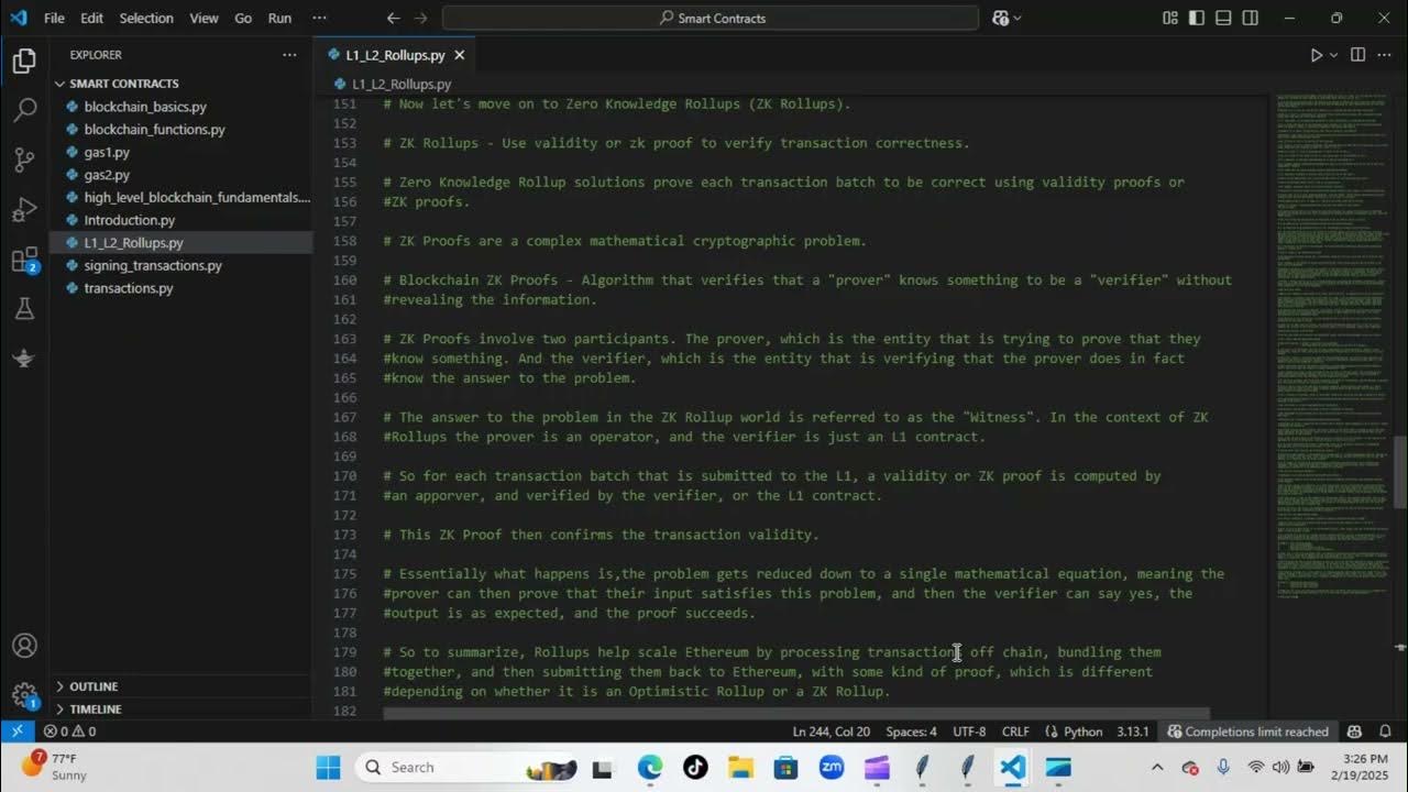 Python Papi / Smart Contracts - L1's, L2's, and Rollups - Day 4 - YouTube