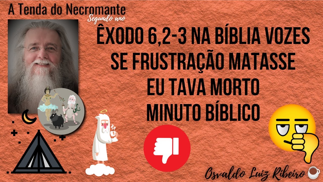 1629. Êxodo 6,2-3 na Bíblia Vozes: nunca fiquei tão frustrado com uma ...