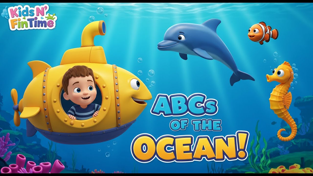 ABCs of the Ocean 🐠 Learn Alphabet with Sea Animals Kids Learning Songs ...