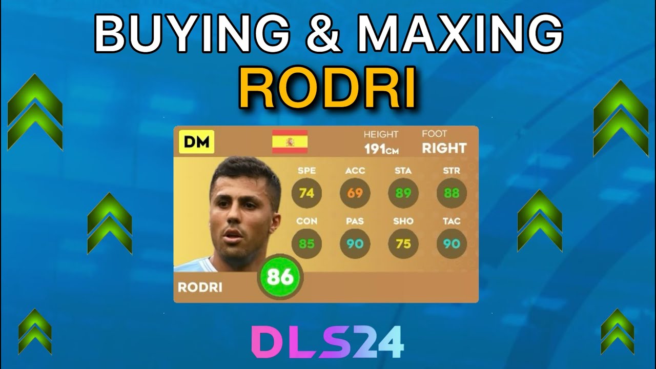 DLS 24 RODRI (86) MAX 😍🔥 - YouTube