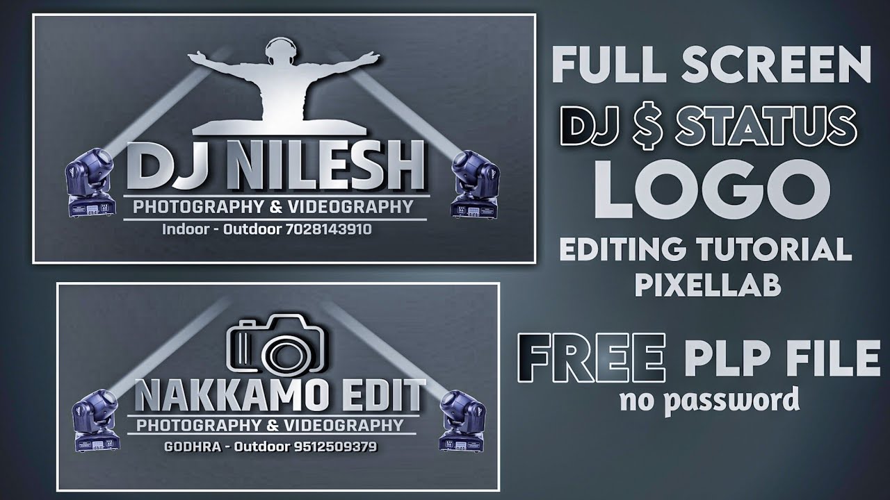Full Screen Logo Editing PixelLab plp file | Status logo kaise banaye ...