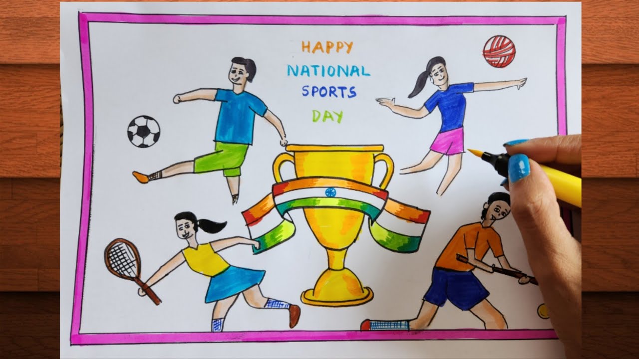 Sports Day Pictures To Draw