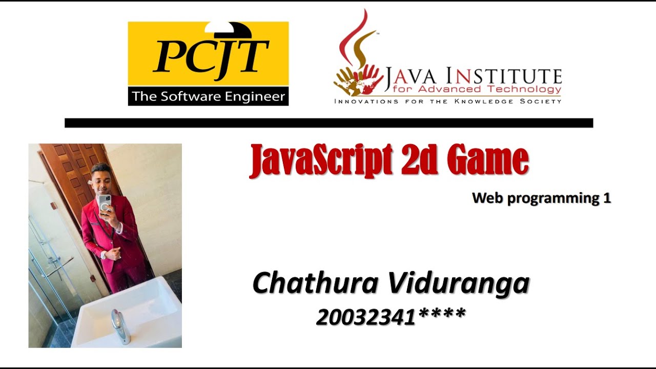Html Css Javascript 2d Game Development Project Java Institute Pcjt Software