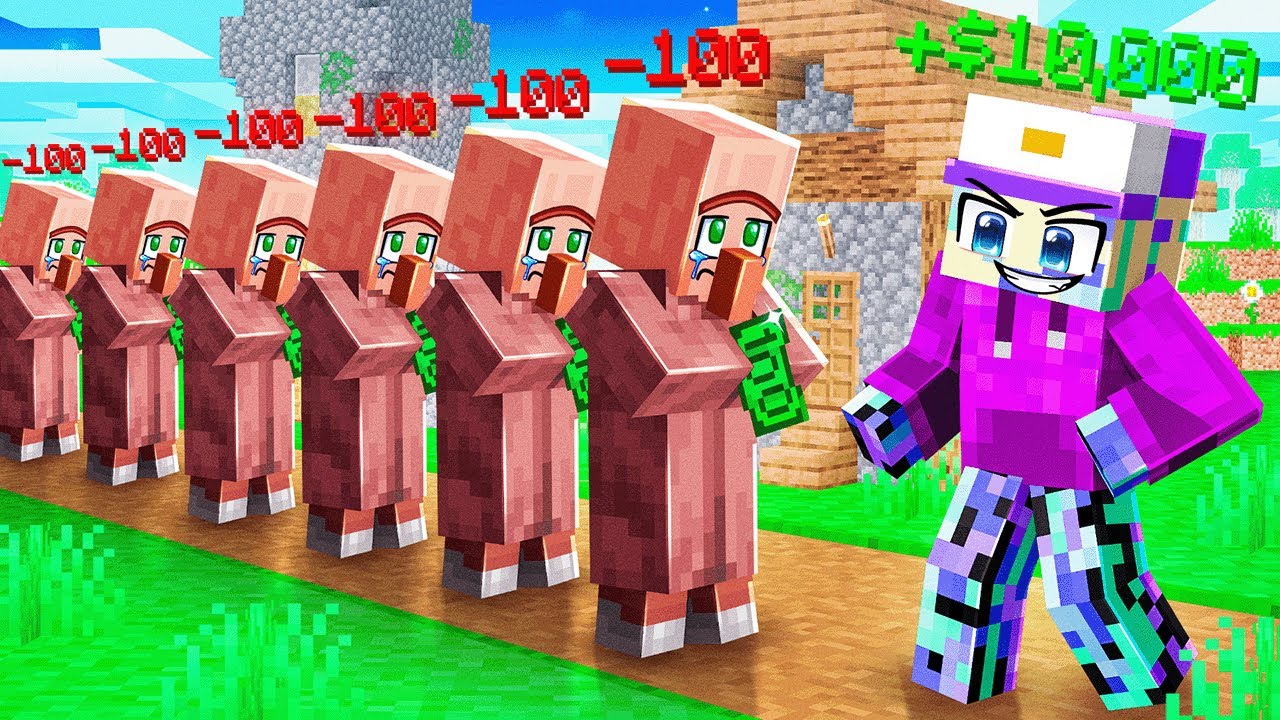 Using Villagers to Become RICH in Minecraft - YouTube