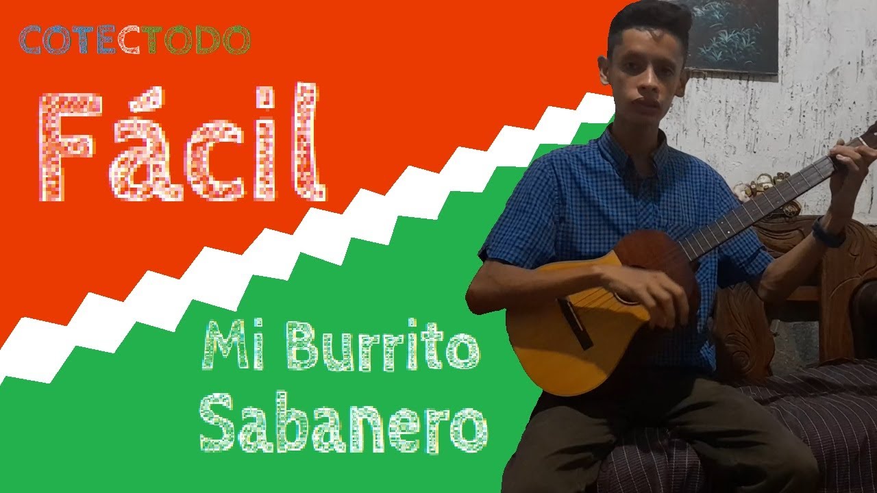 FÁCIL y con Letra- Cómo tocar mi burrito sabanero en el cuatro ...