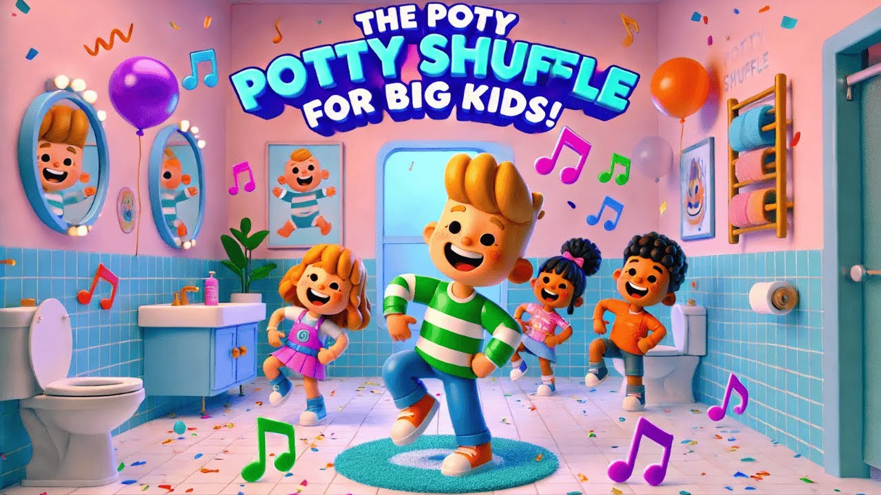 The Potty Shuffle for Big Kids! | Potty Training Song for Kid's in ...