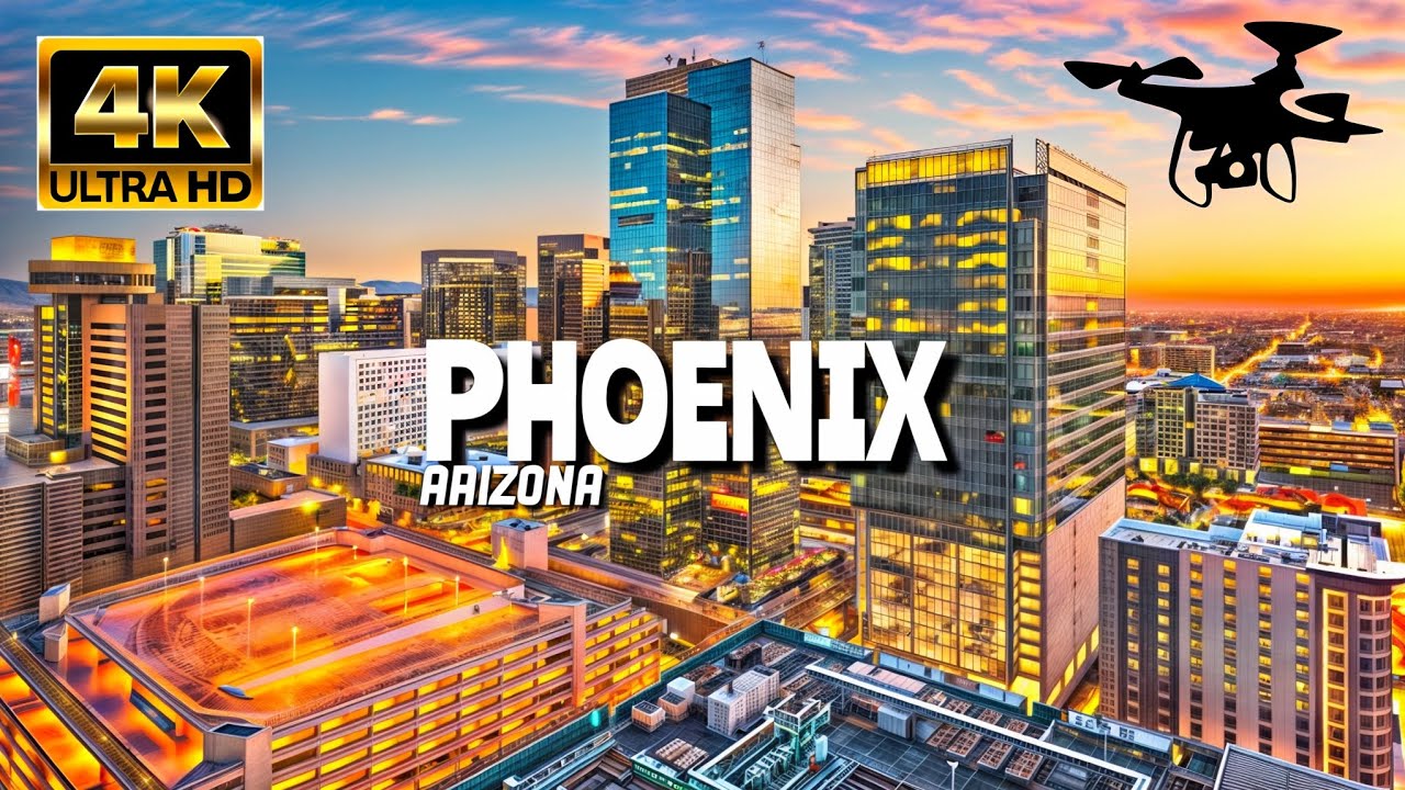 Phoenix, Arizona In 4K By Drone - Amazing View Of Phoenix, Arizona ...
