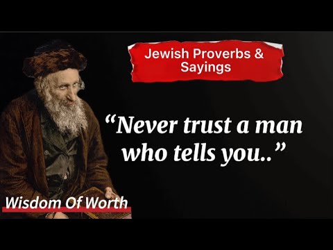 Jewish Proverbs And Sayings | Quotes, Aphorisms, Wise thoughts - YouTube