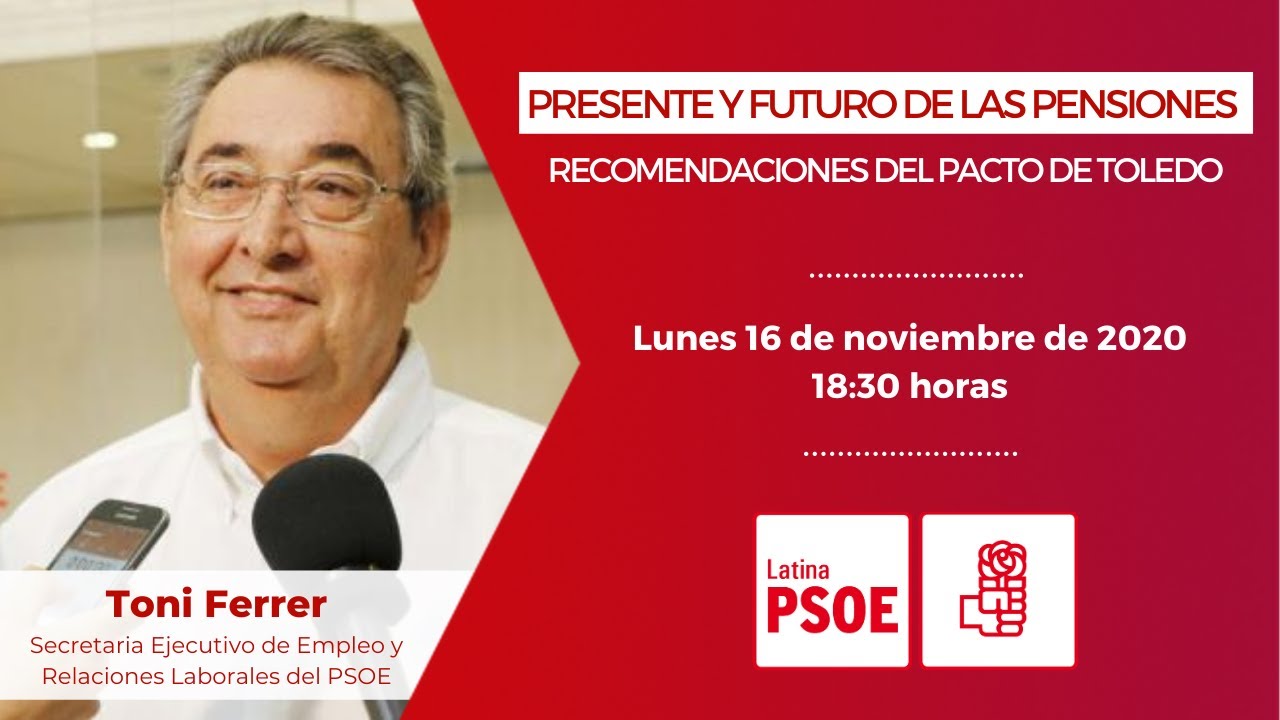 Charla-debate Presente y futuro de las pensiones con Toni Ferrer - YouTube