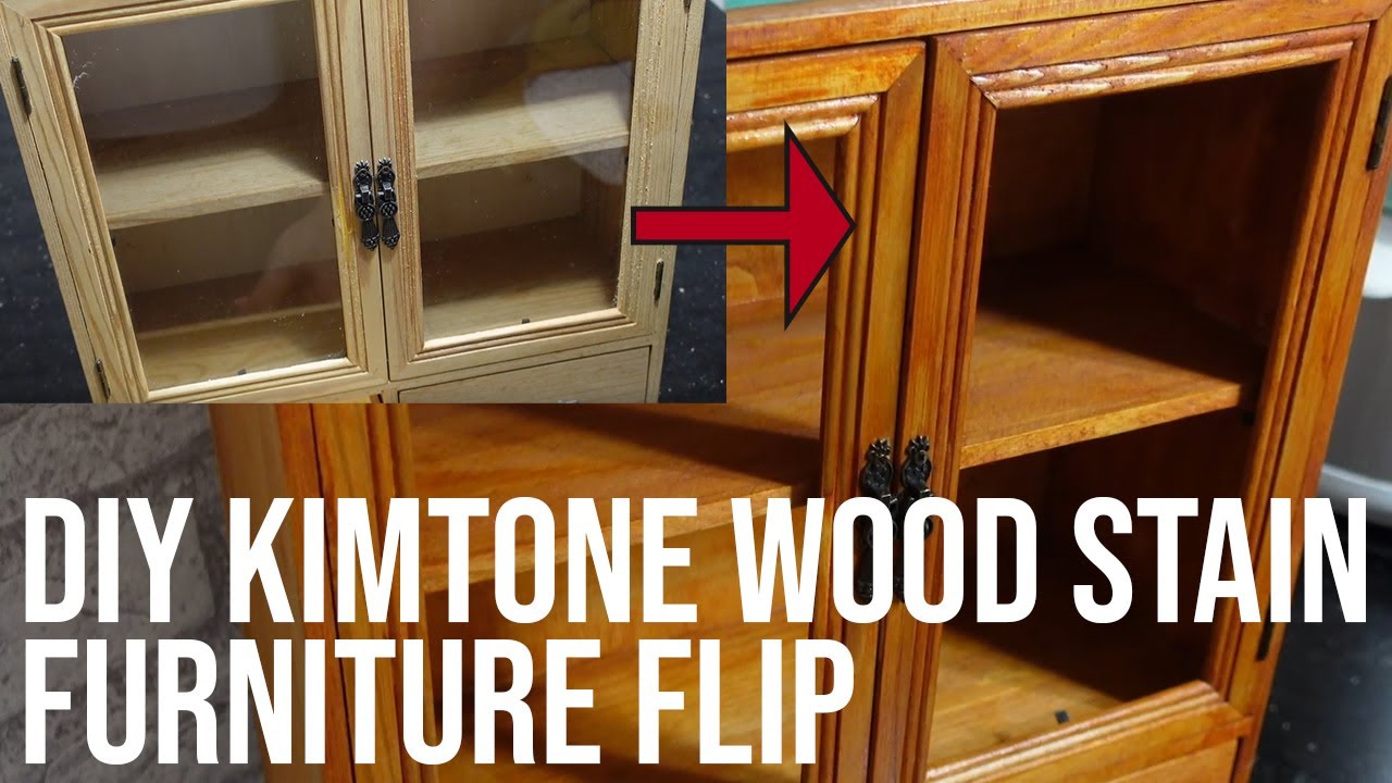 DIY Staining Wood Cabinet with Kimtone Furniture Flip Upcycle Home ...