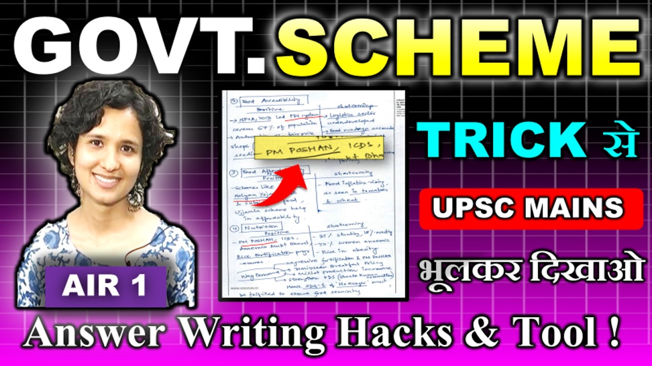 🔥Government Schemes Upsc Mains answer writing by smart aspirants #ias #ips - YouTube