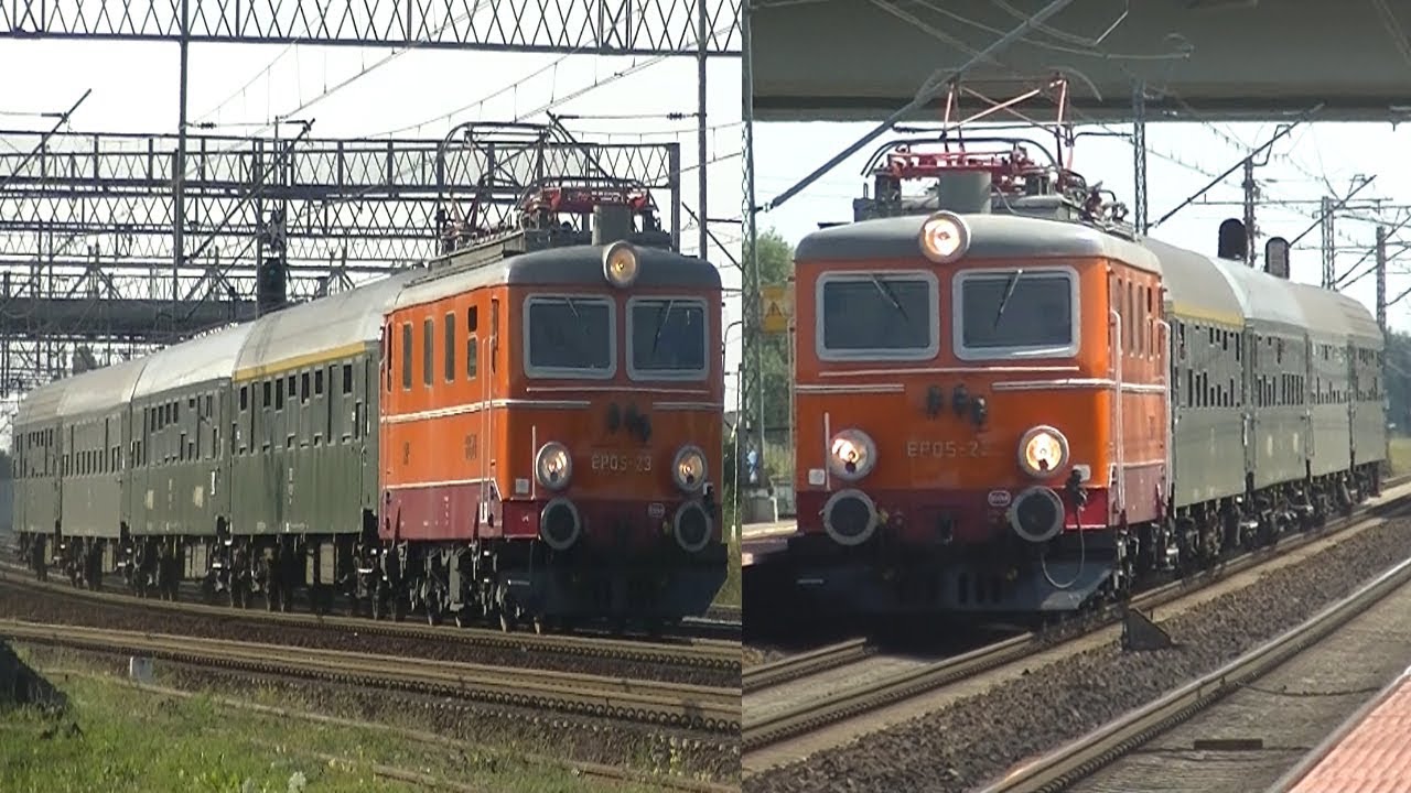 EP05-23 TurKol 2018 z pociągiem "Keja" w Gdańsku - YouTube