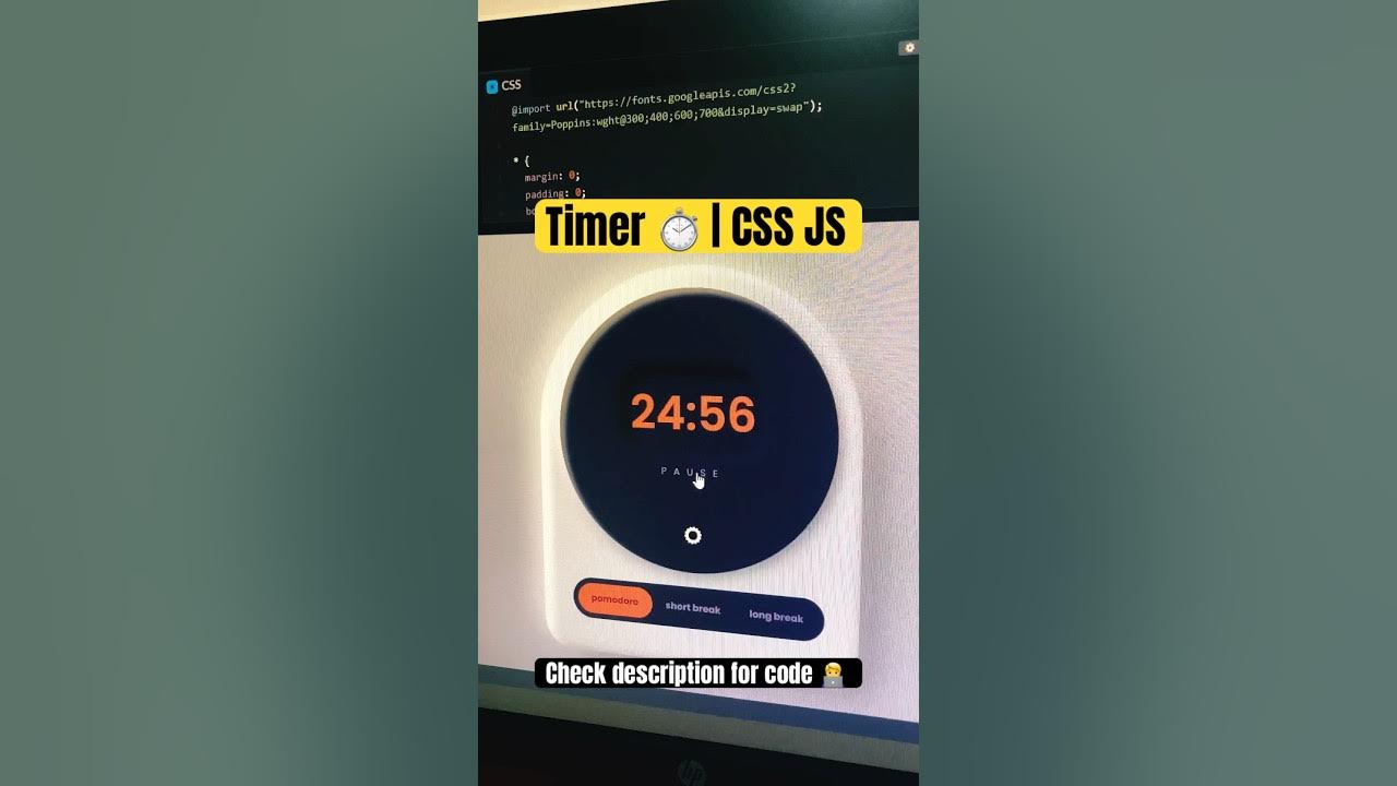 Timer Watch Countdown Html Css Js Cssanimation Htmlcss Shorts Youtube