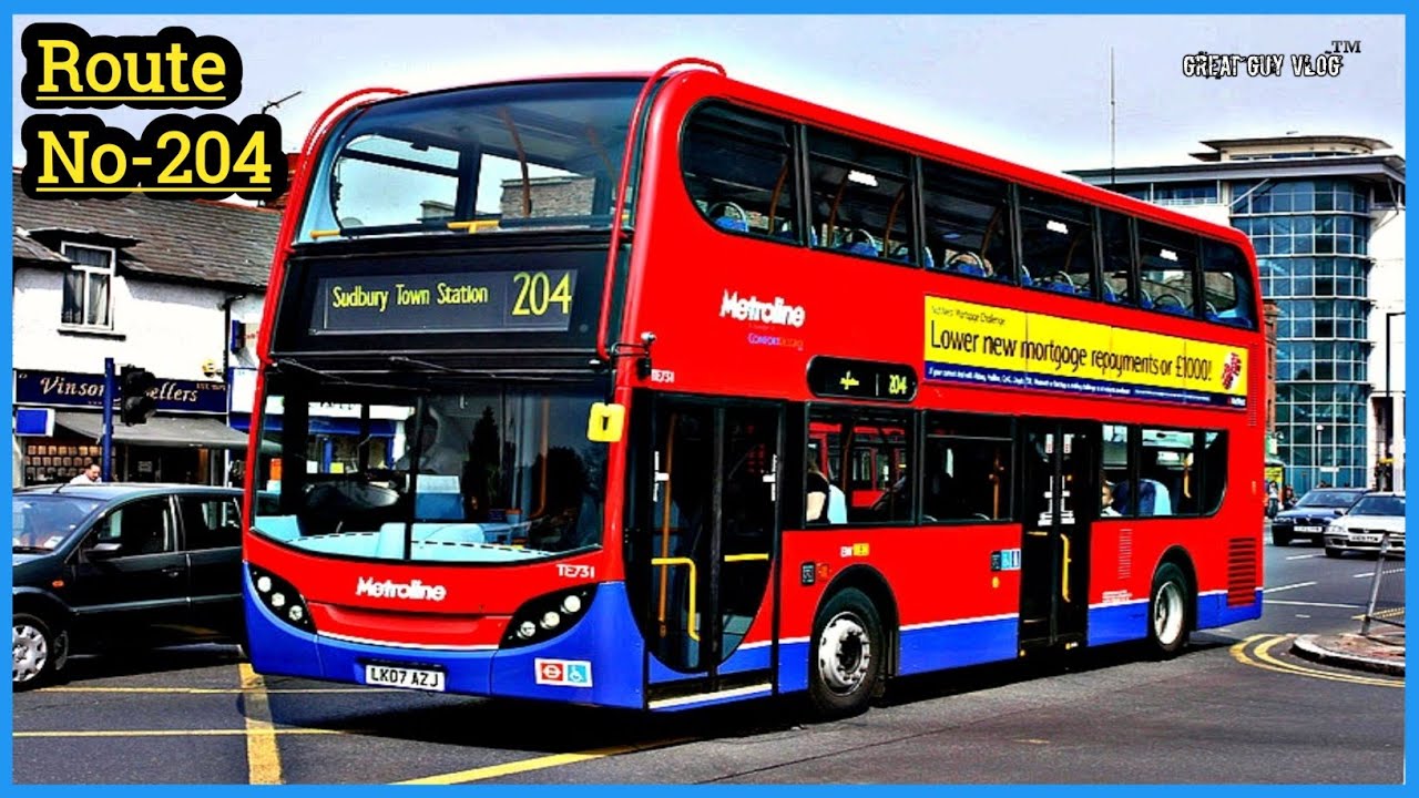 🇬🇧London Bus🚌Ride|Route No 204 Sudbury Town Station to Edgware|Double ...
