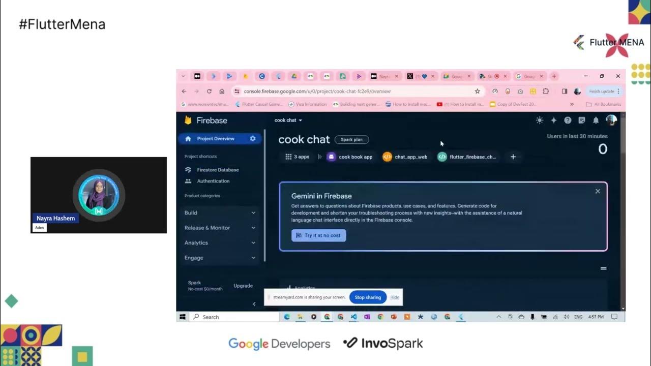 FlutterMENA - Flutter & Firebase: A SAMPLE APP with Nayra Hashem 🇾🇪 - YouTube