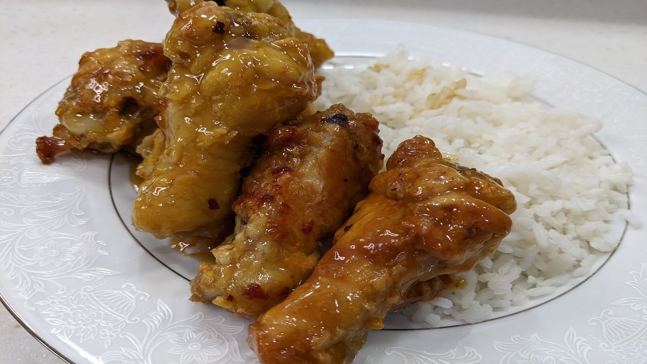 CRISPY FRIED ORANGE CHICKEN WINGS AIR FRYER - YouTube