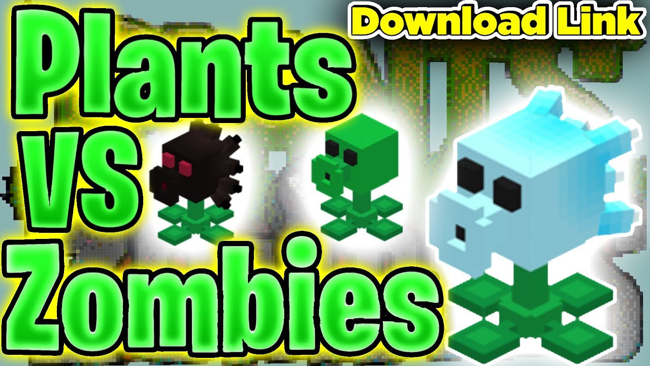 Plants VS Zombies Minecraft | MCPE | Map Download Link | How to ...