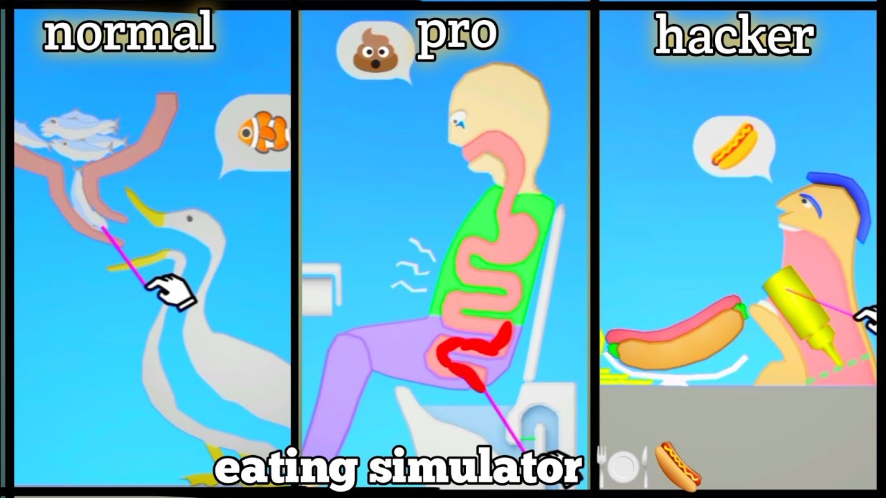 eating simulator game play video by @progaming2k24 🍽🌭 # eating game ...