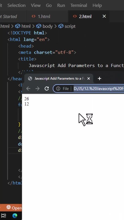 Javascript Add Parameters To A Function | #shorts #javascript #tutorial