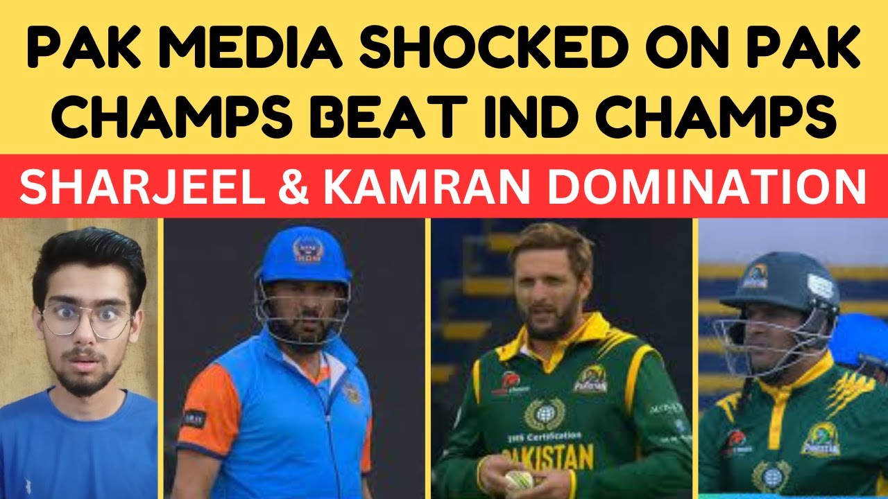 PAK MEDIA SHOCKED ON PAK CHAMPS BEAT IND CHAMPS | PAK DOMINATING ...