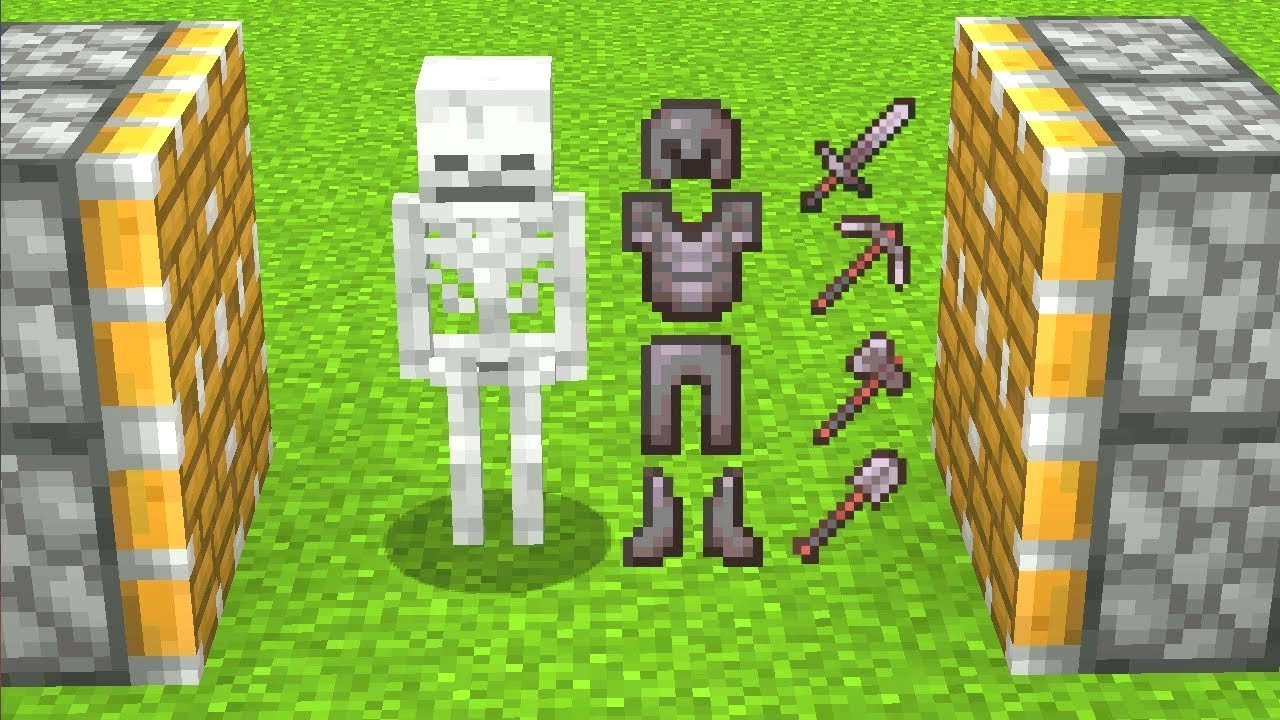 skeleton + all netherite armor = ??? - YouTube