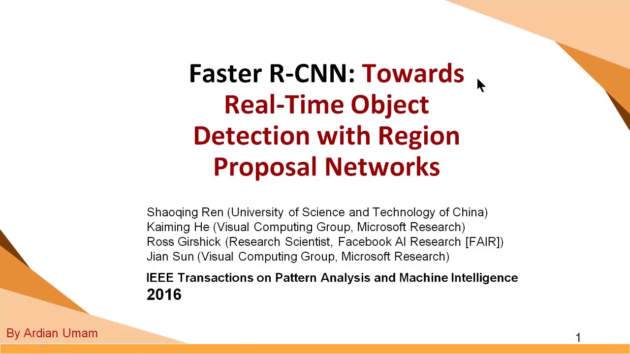 1. Pengenalan tentang Faster R-CNN Untuk Deteksi Objek [Bahasa ...