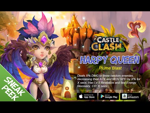 Castle Clash New Hero Sneak Peek: Harpy Queen! - YouTube